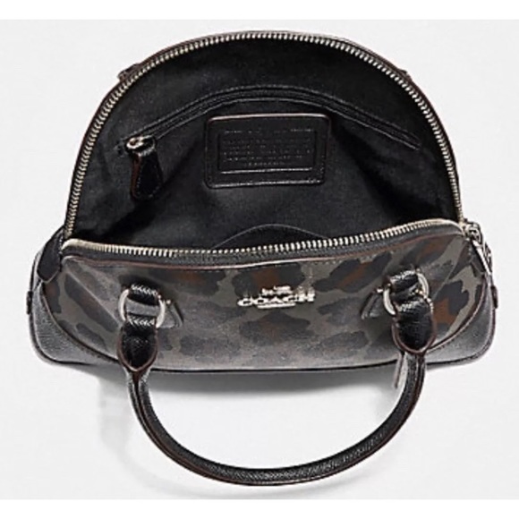 Coach | Bags | Nwt Mini Cora Domed Satchel In Ocelot Print Coated ...